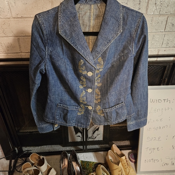 Sigrid Olsen | Jackets & Coats | Vtg Denim Jacket By Sigrid Olsen ...